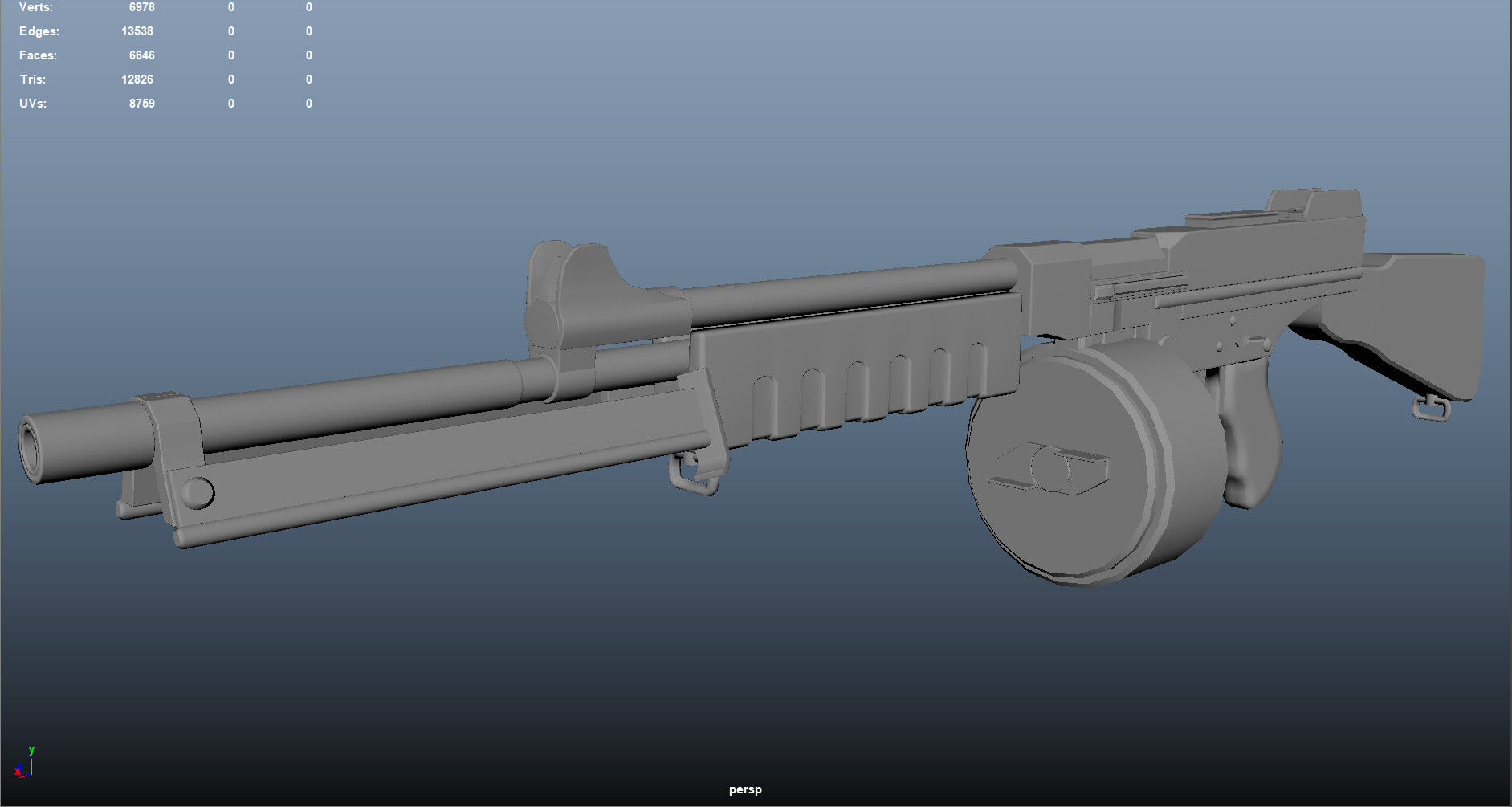 ArtStation - Thompson Automatic Rifle (WIP attachments)