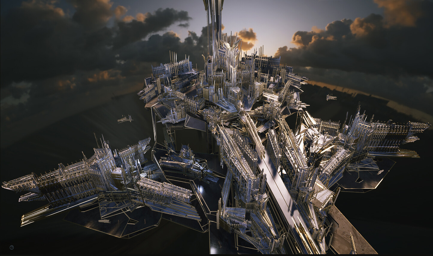 ArtStation - Sky Fortress Concept Map 天空堡垒概念图