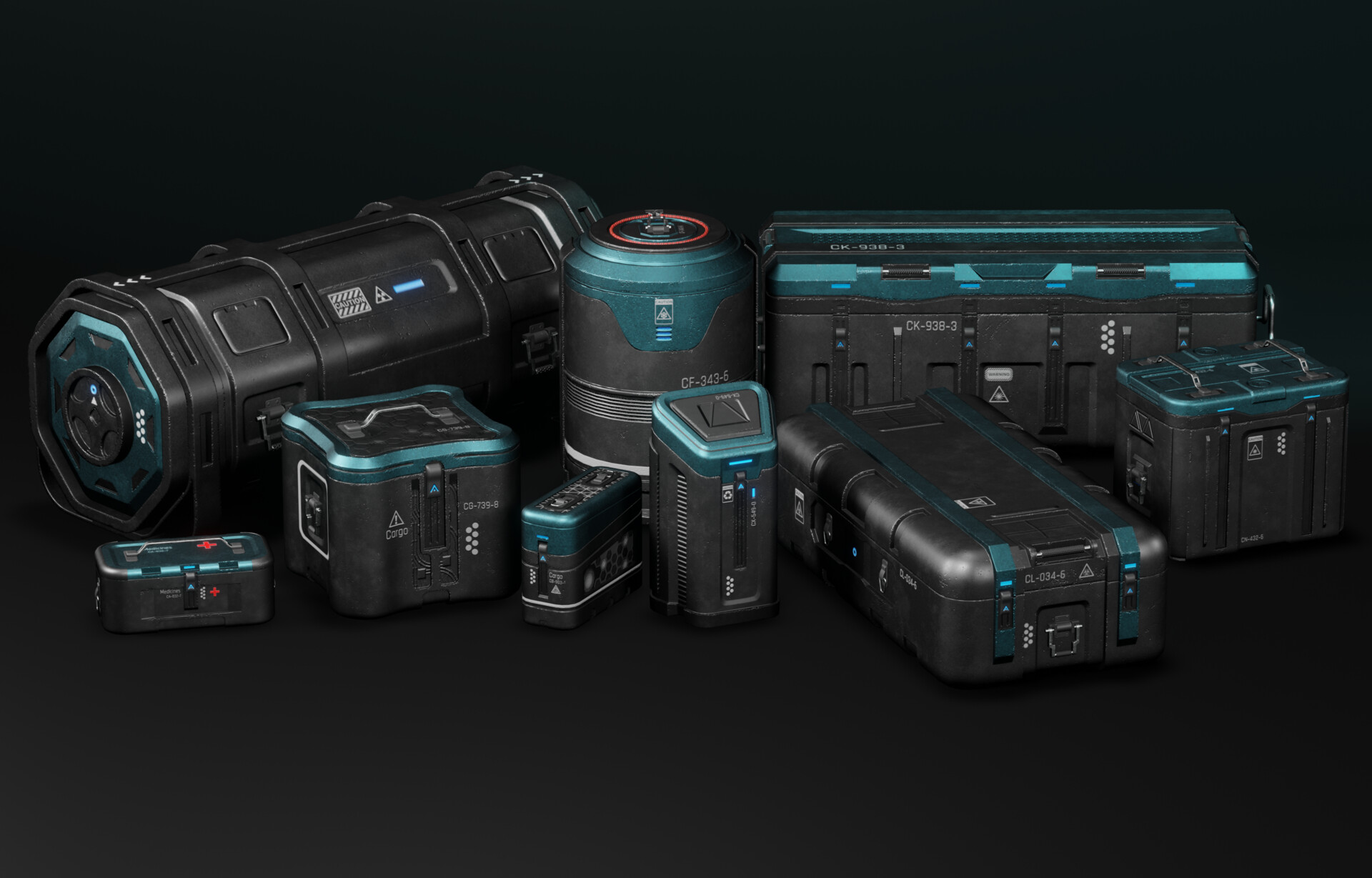 ArtStation - Sci-fi Military Crates