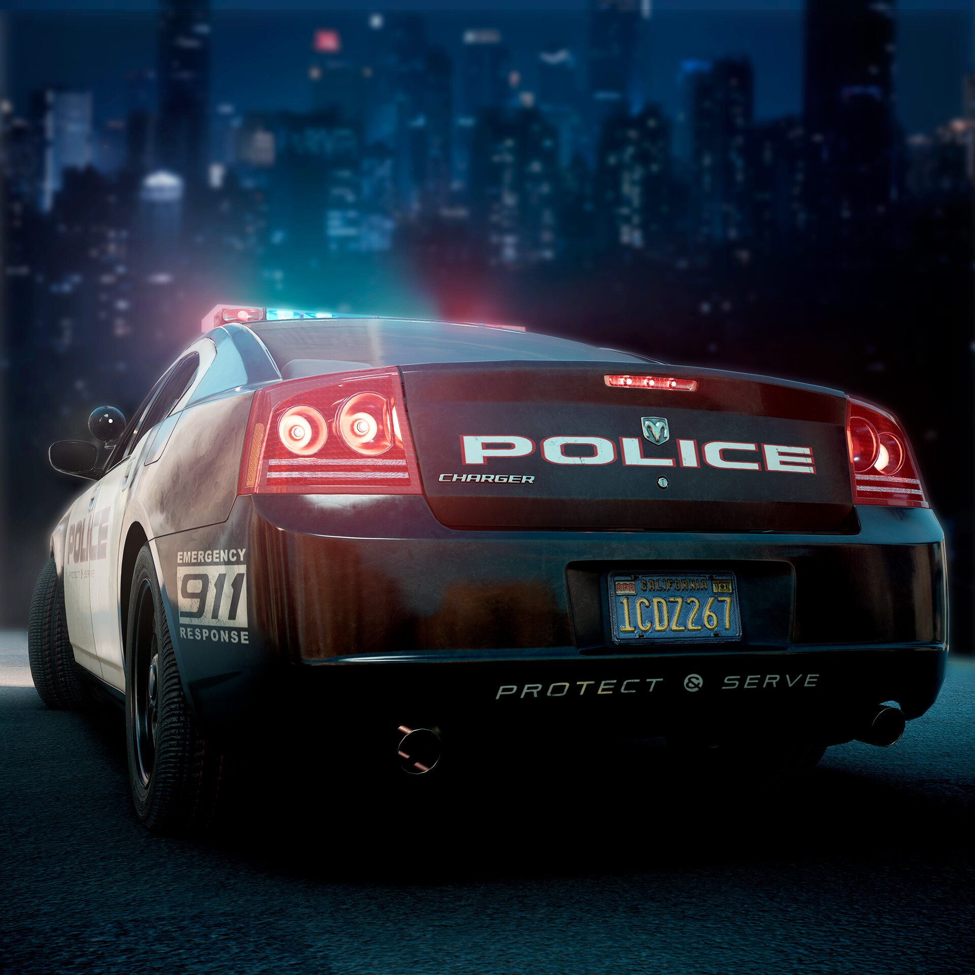 Eugene Lacy - Dodge CHARGER. Sixth generation: 2006–2010 (LX) Police car.