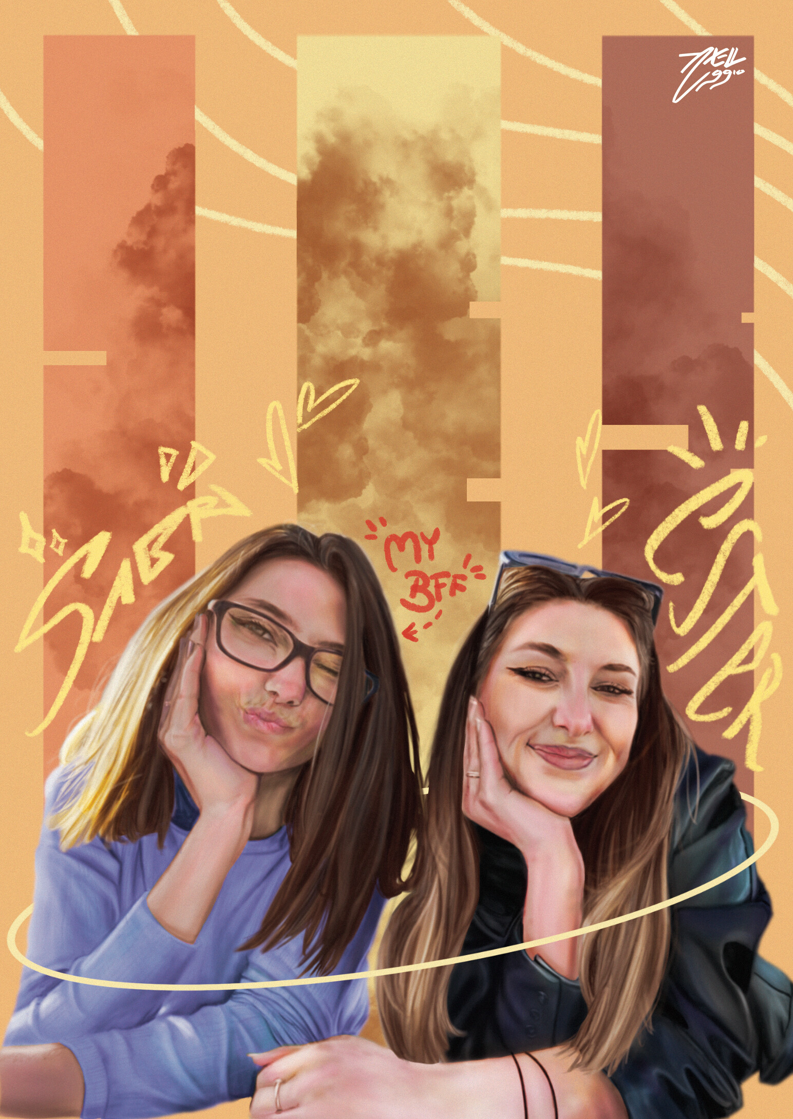 ArtStation - Best Friend - portrait commission