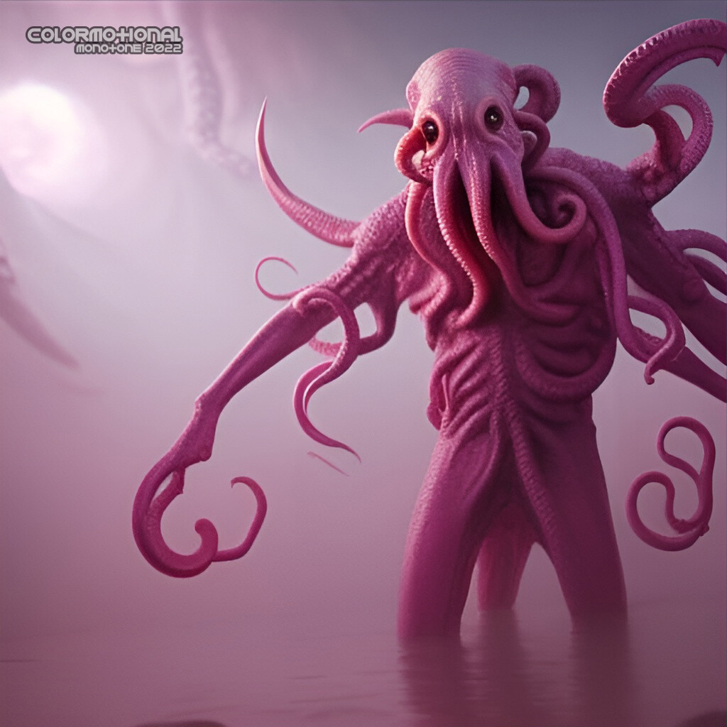 ArtStation - Nightcafe - The Pink Cthulhu
