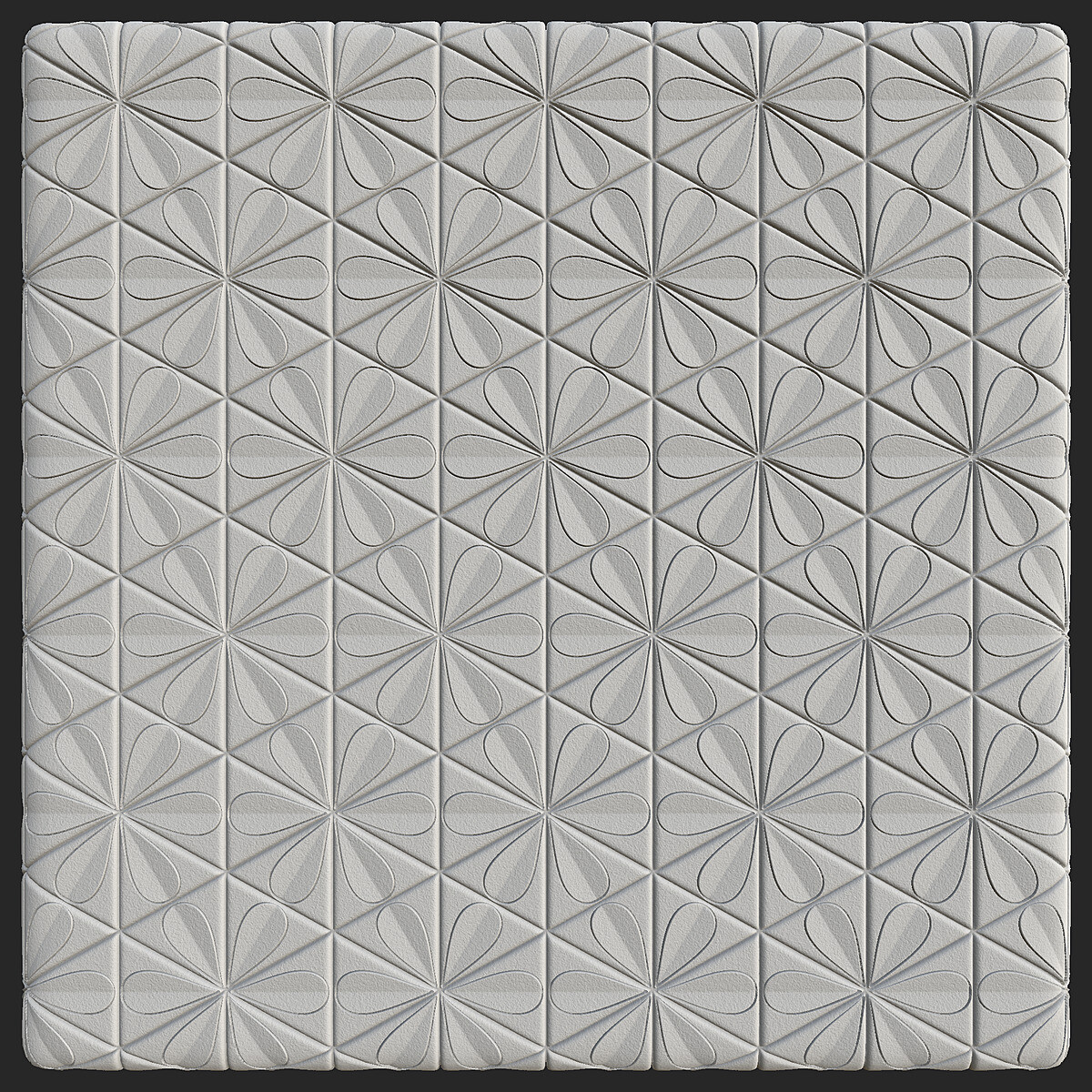TextureCan - White Triangular Tile Texture with Flower Pattern (FREE ...