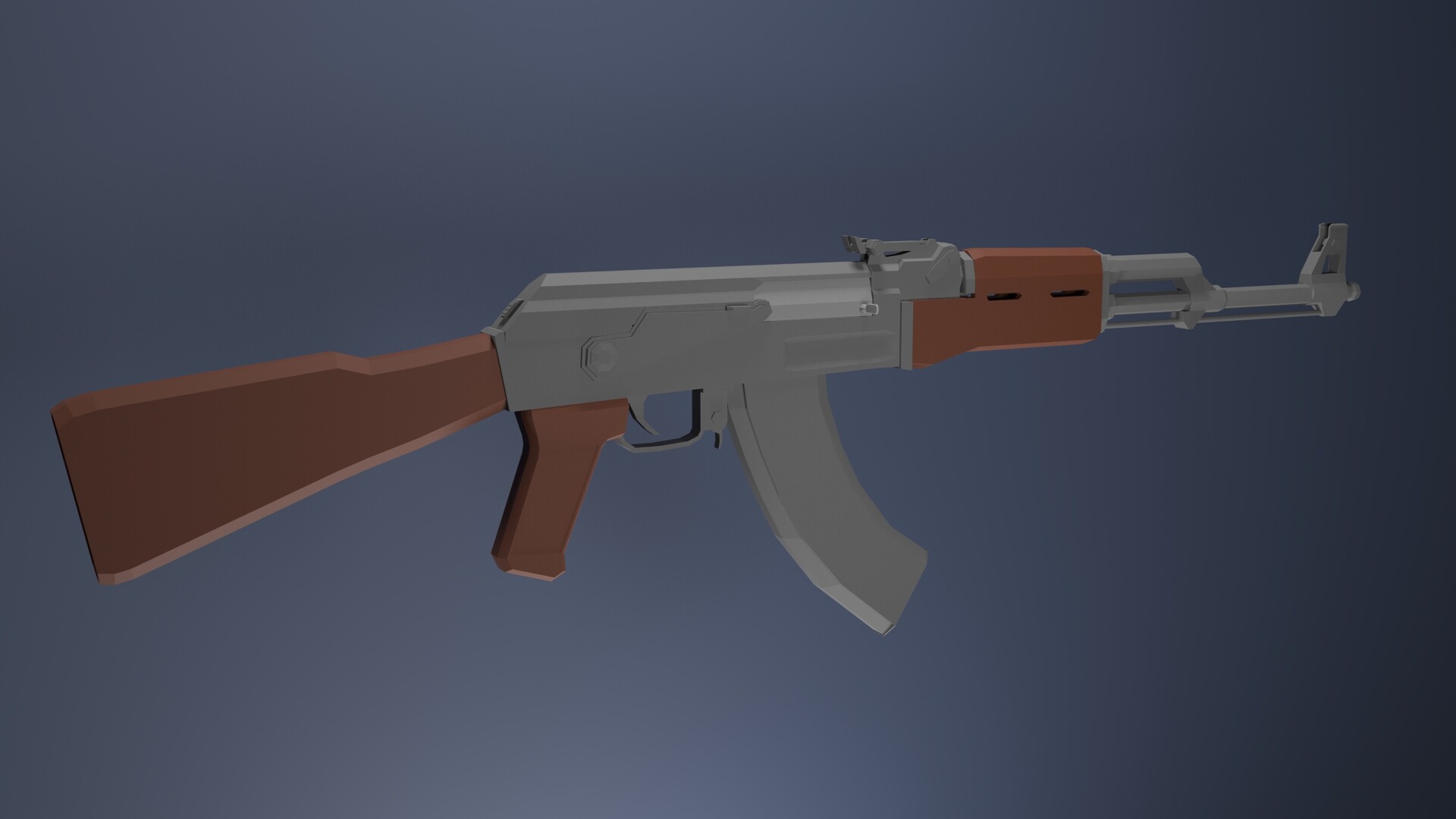ArtStation - Low Poly Ak-47
