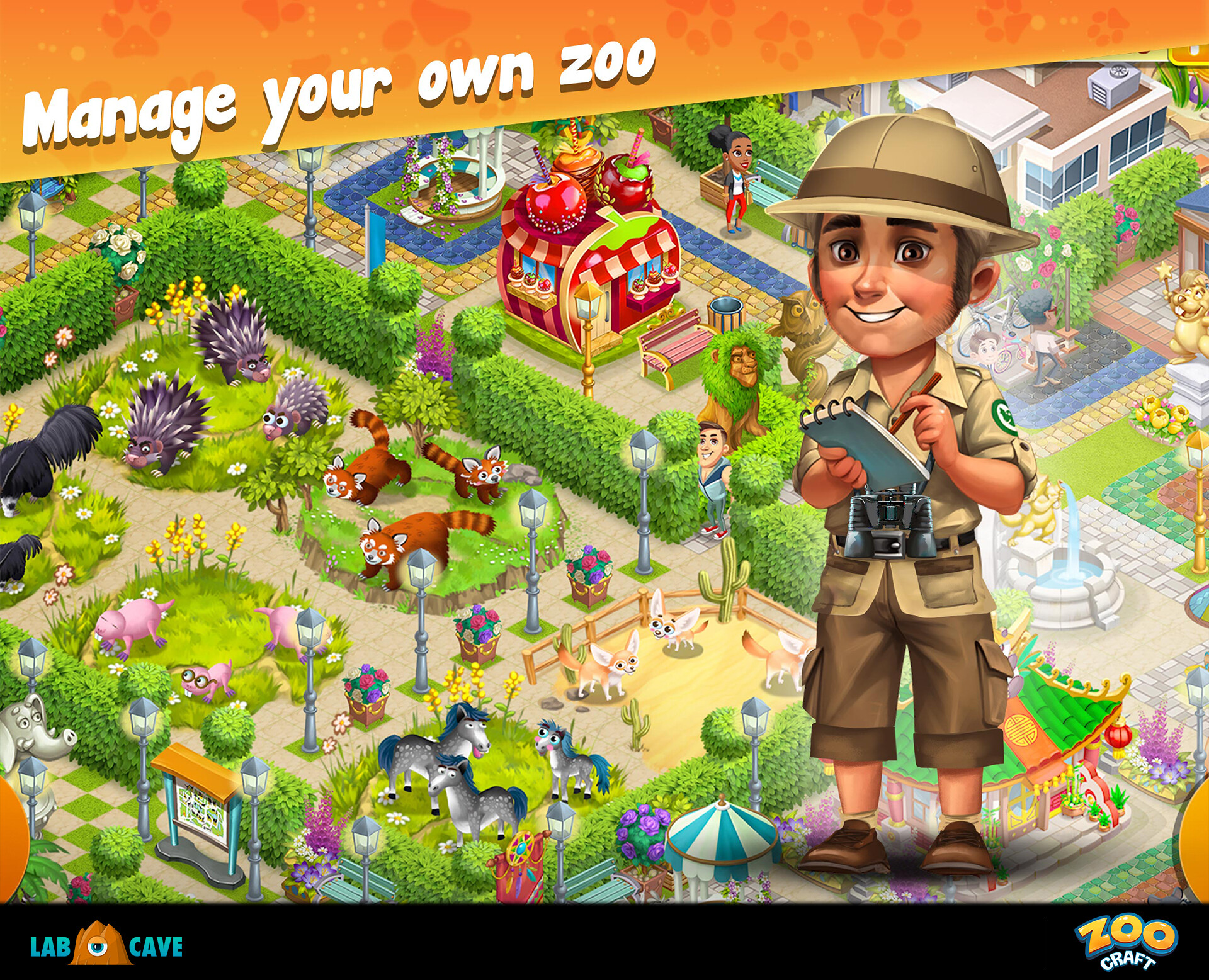 LAB CAVE - Zoo Craft - CRO & In-Game assets for Google Play and iTunes ...