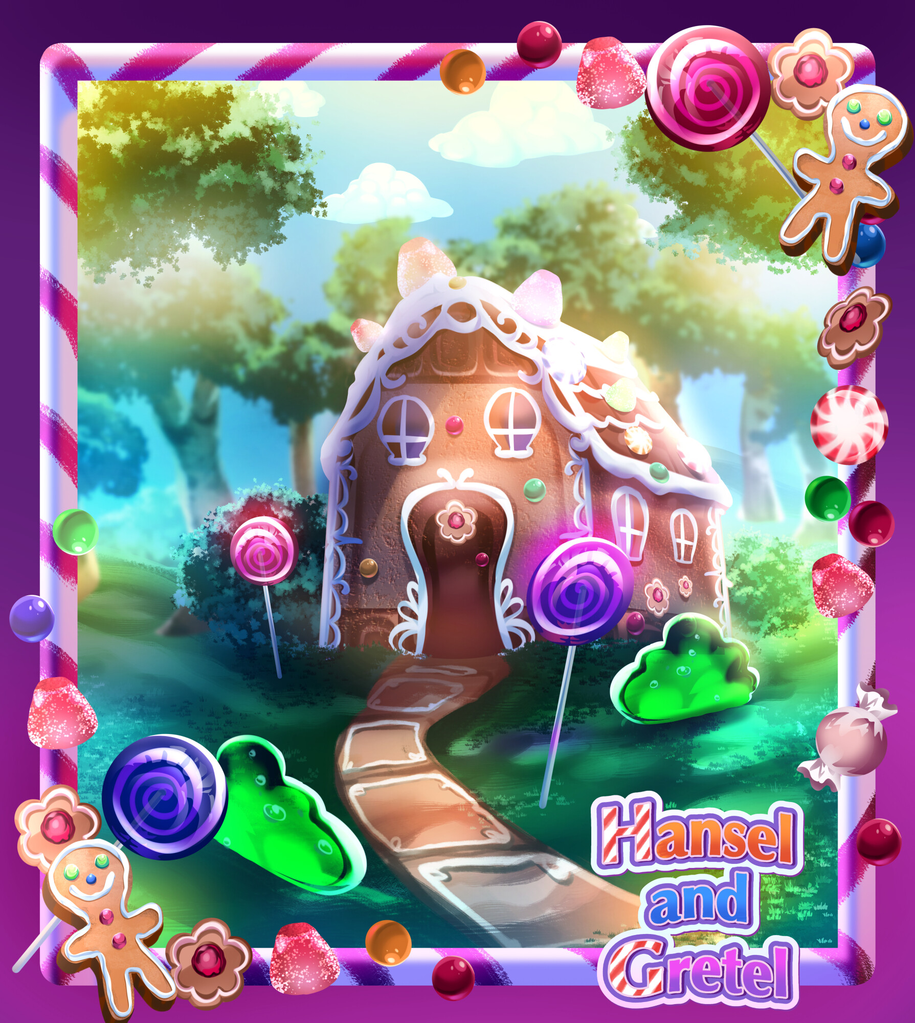 Bryan Golden - Hansel and Gretel Game Art