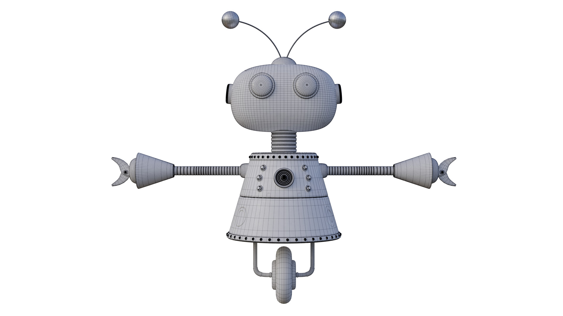 3d animal factory - Cartoon Robot Rigged in Blender
