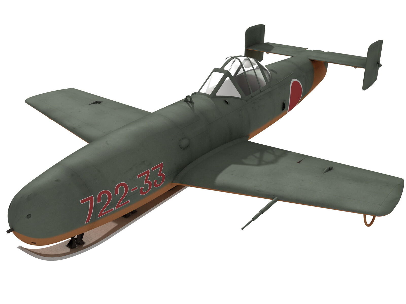 ArtStation - Japanese suicide attack aircraft Yokosuka MXY-7 Ohka ...