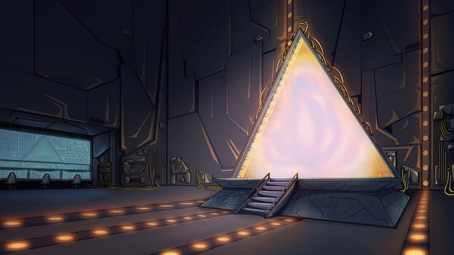 ArtStation - SciFi Portal Background Design