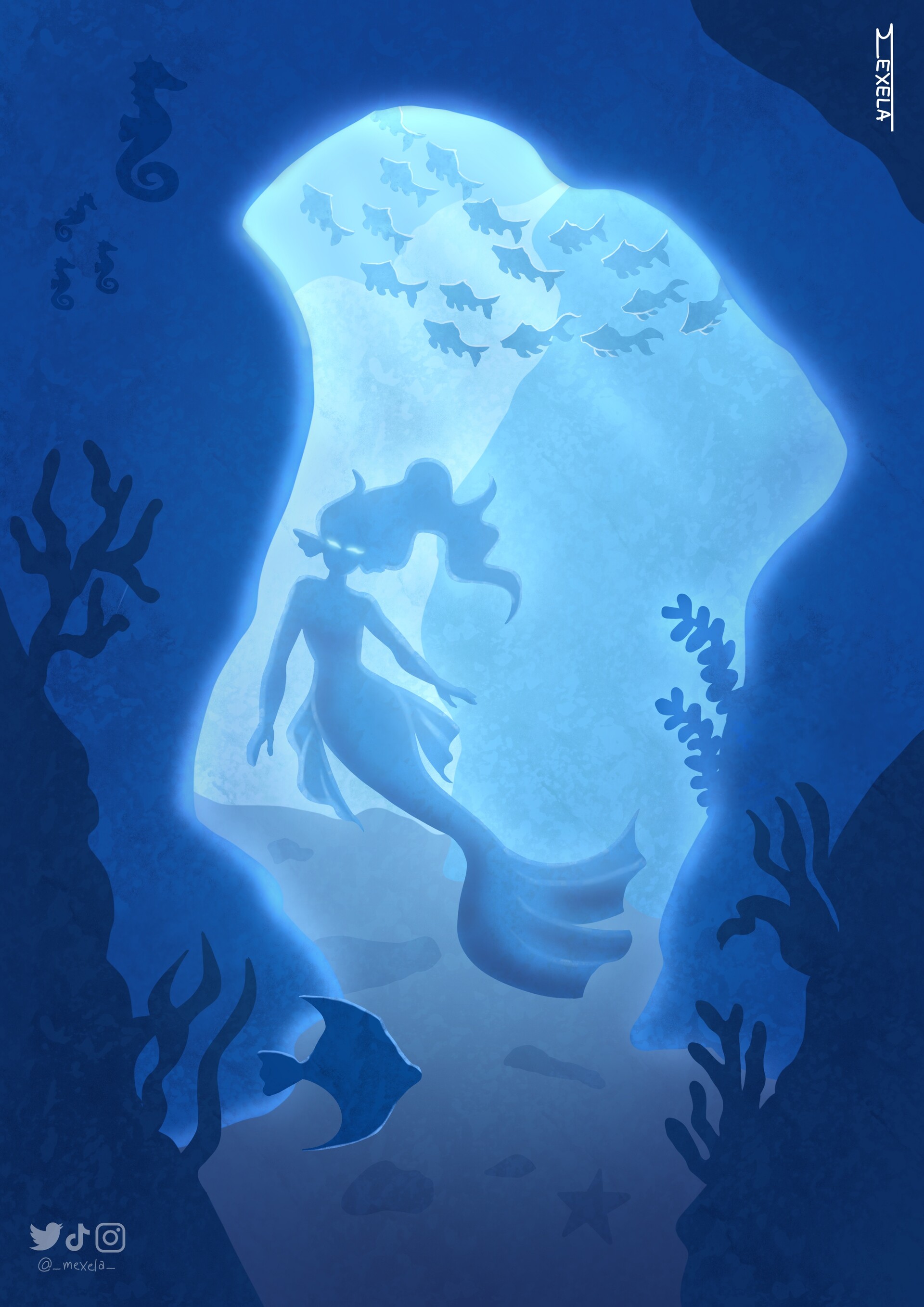 ArtStation - Blue mermaid