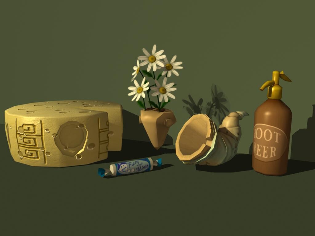 ArtStation - Telltale Games - Tales of Monkey Island -objects - modeling/mapping, textures