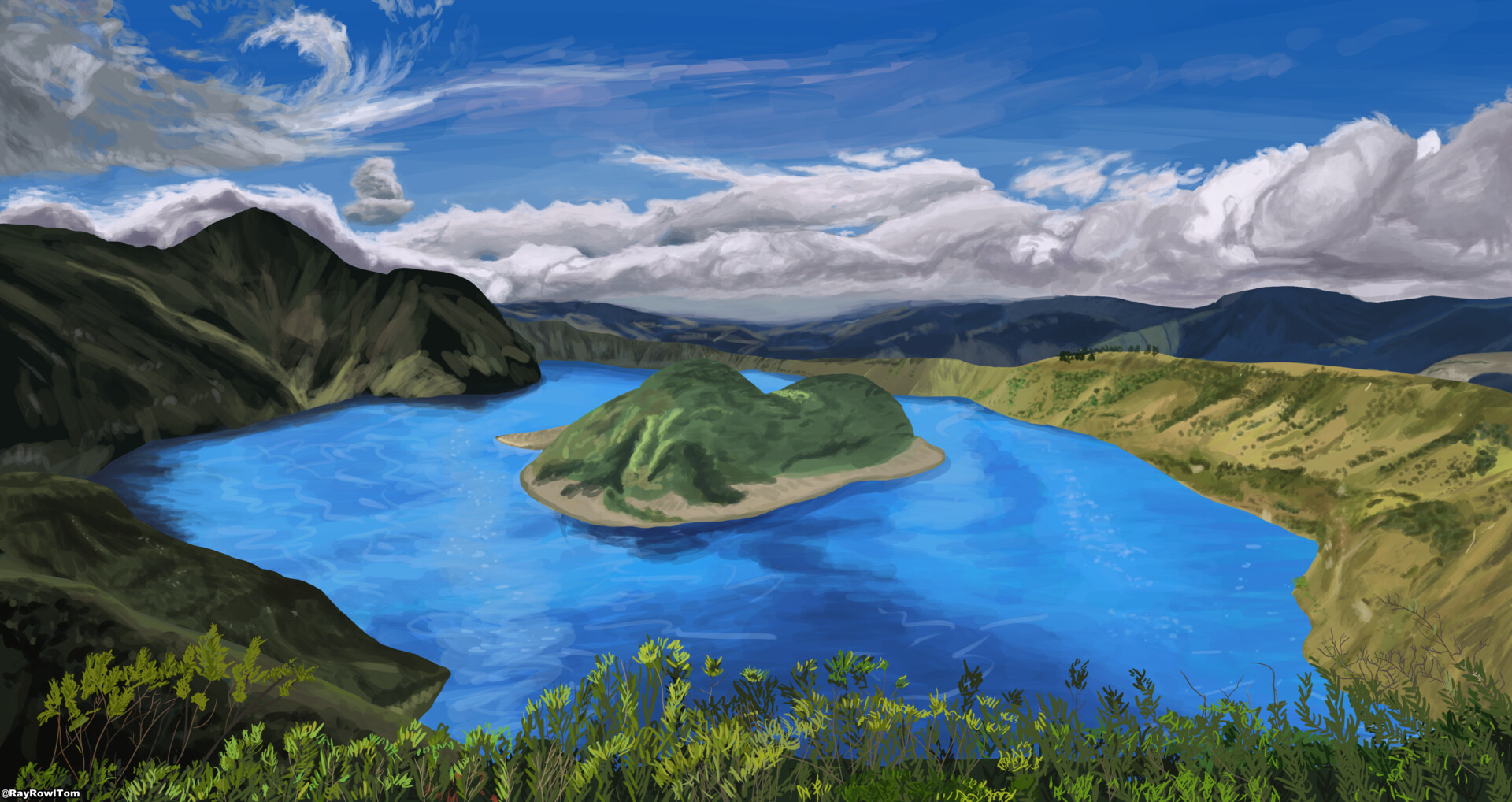 ArtStation - Island Animated Painting