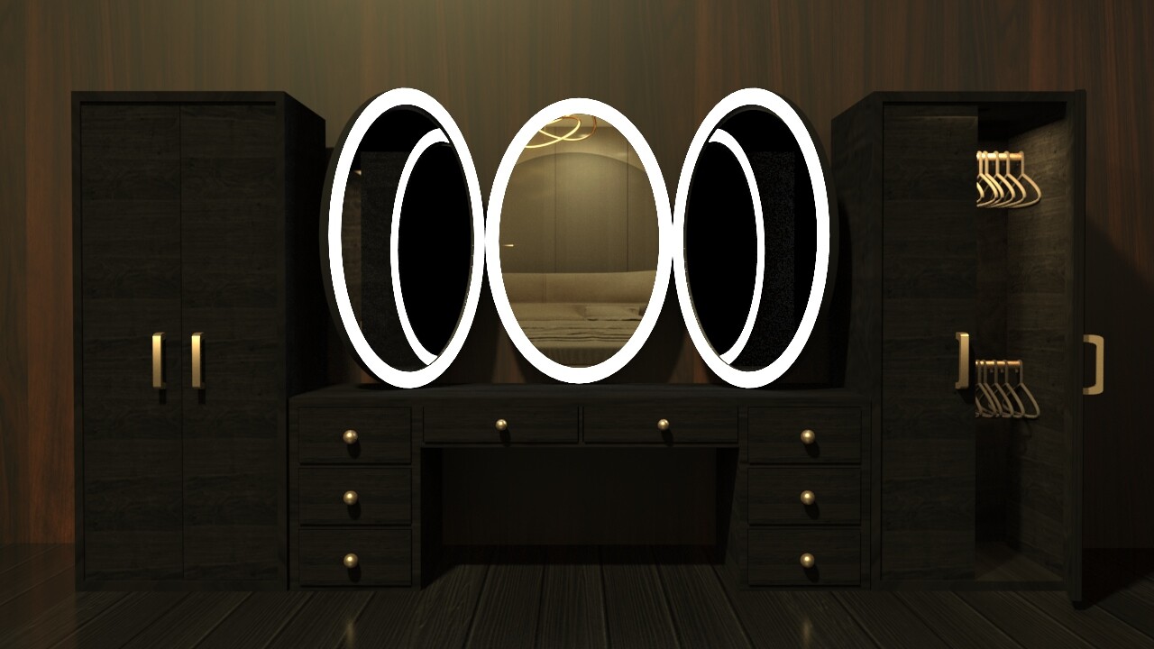 ArtStation - Vanity Mirror Prop