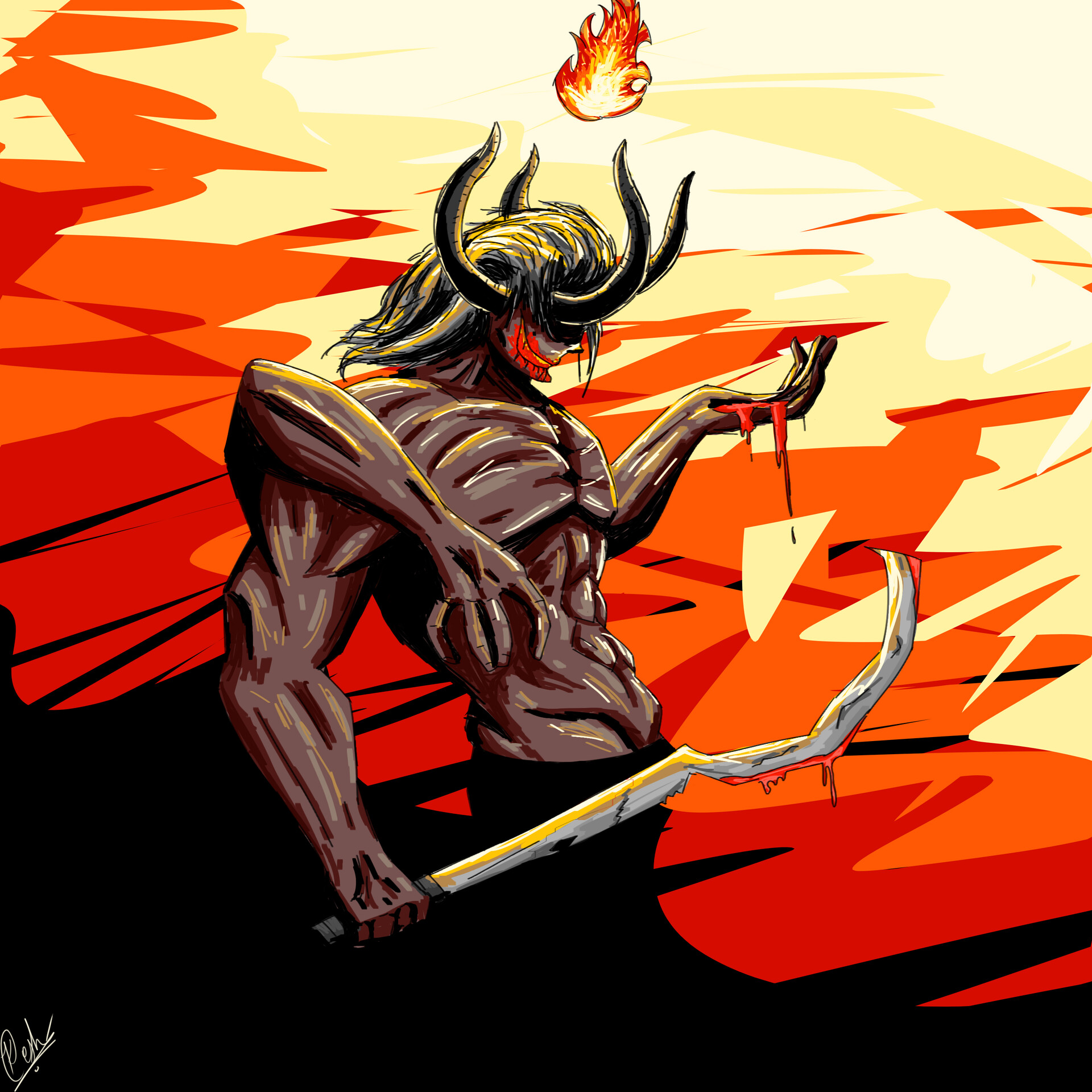 ArtStation - Evil Fire(Character Design)