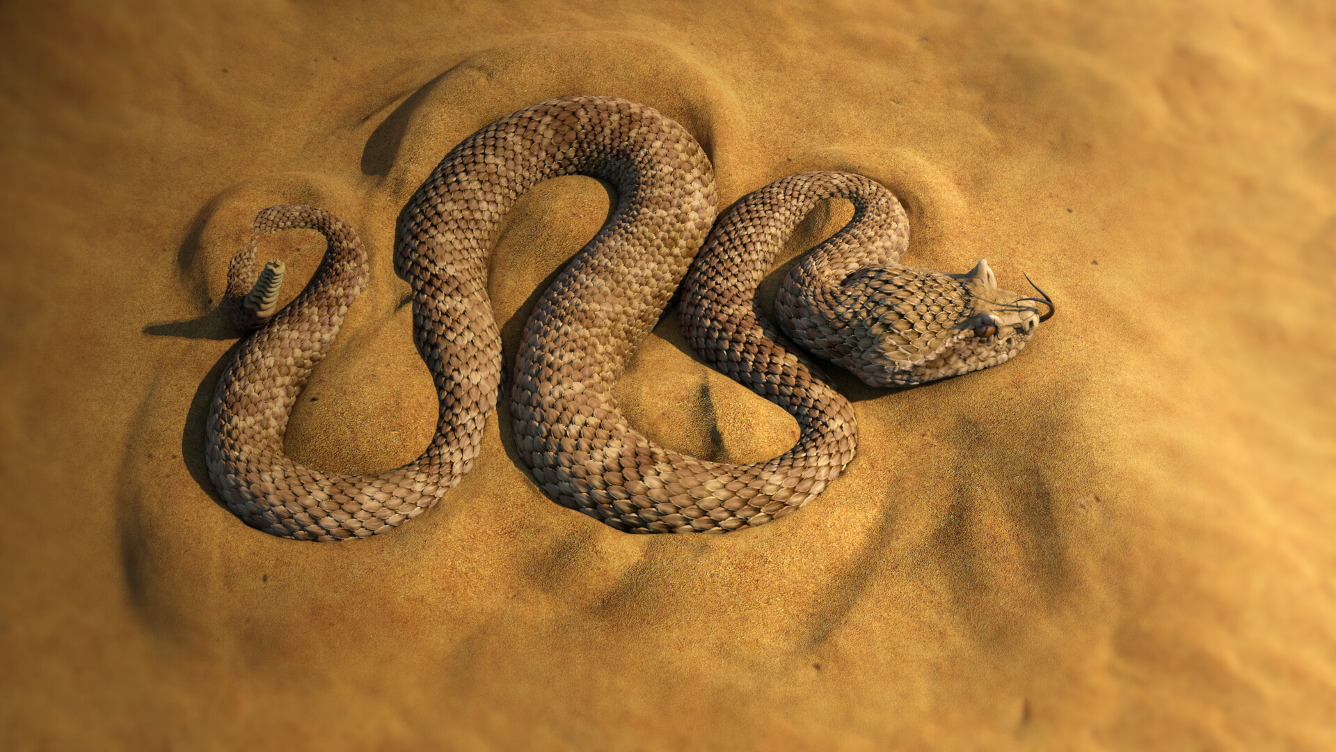ArtStation - Rattle snake
