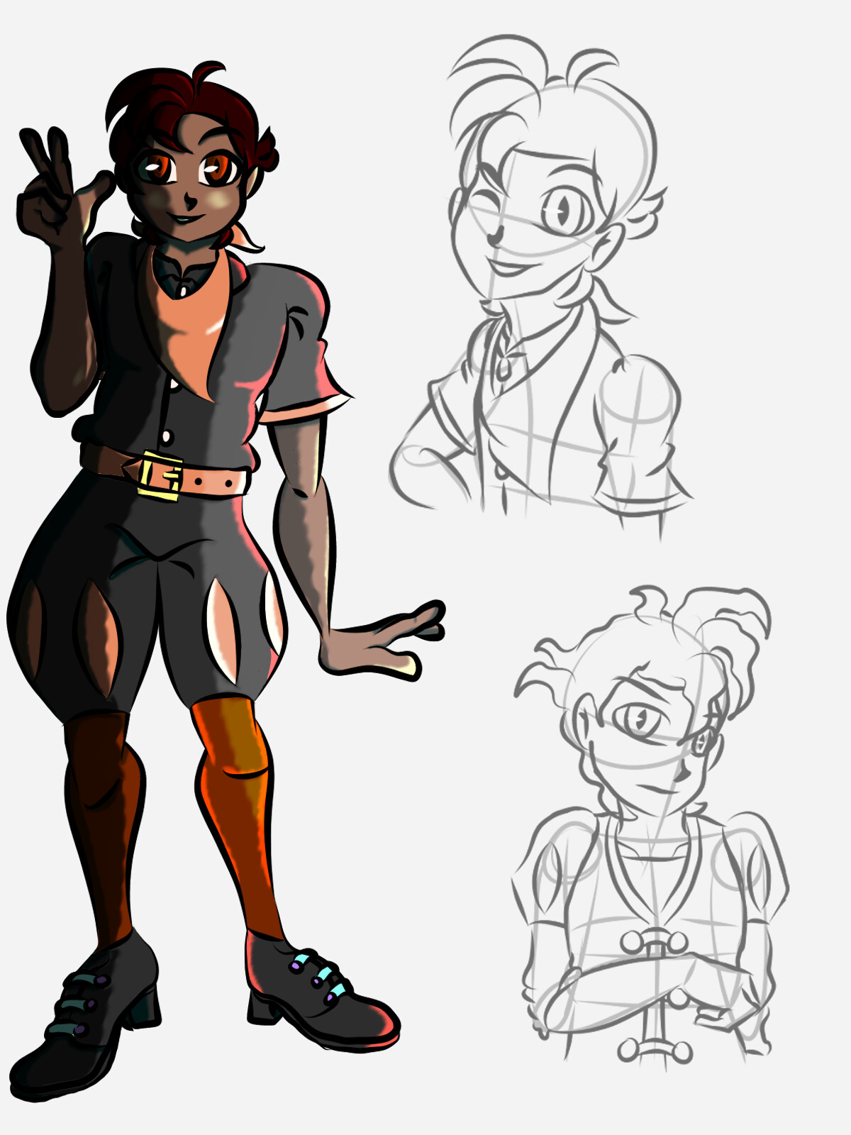 ArtStation - Original Character - Protagonist Design Prototype