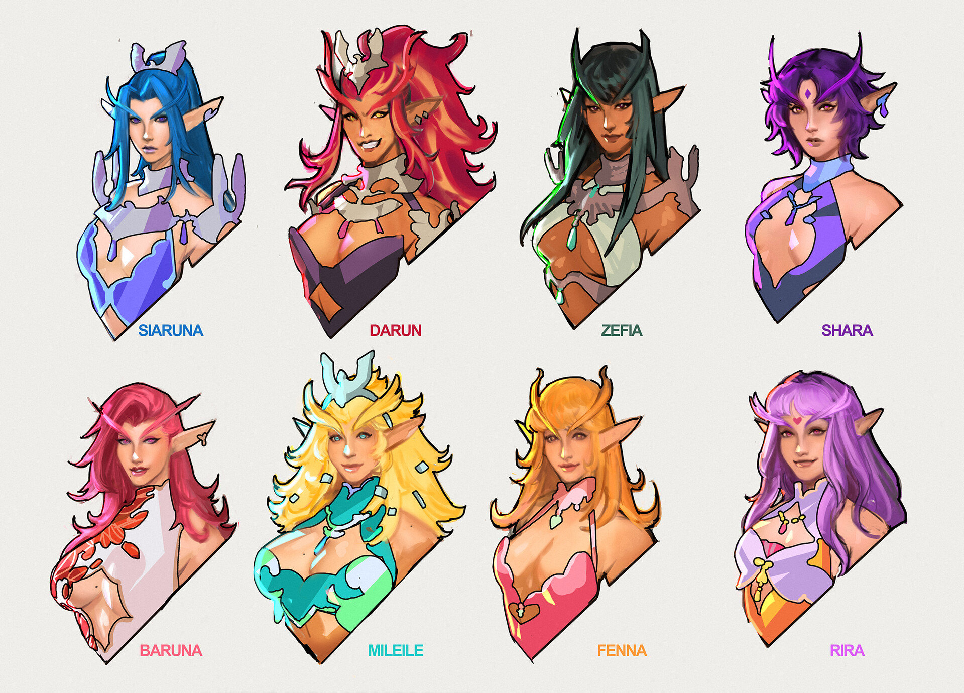 Giulia Carli - Characters sketches - 2022