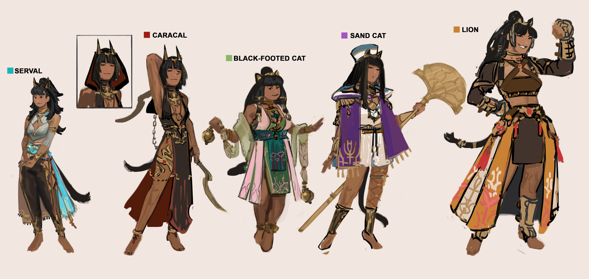 Giulia Carli - Characters sketches - 2022