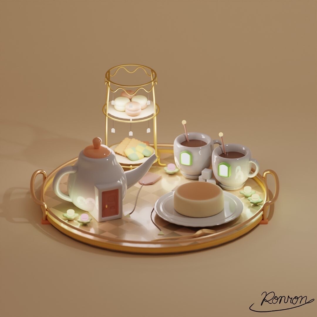 ArtStation - Tea Town