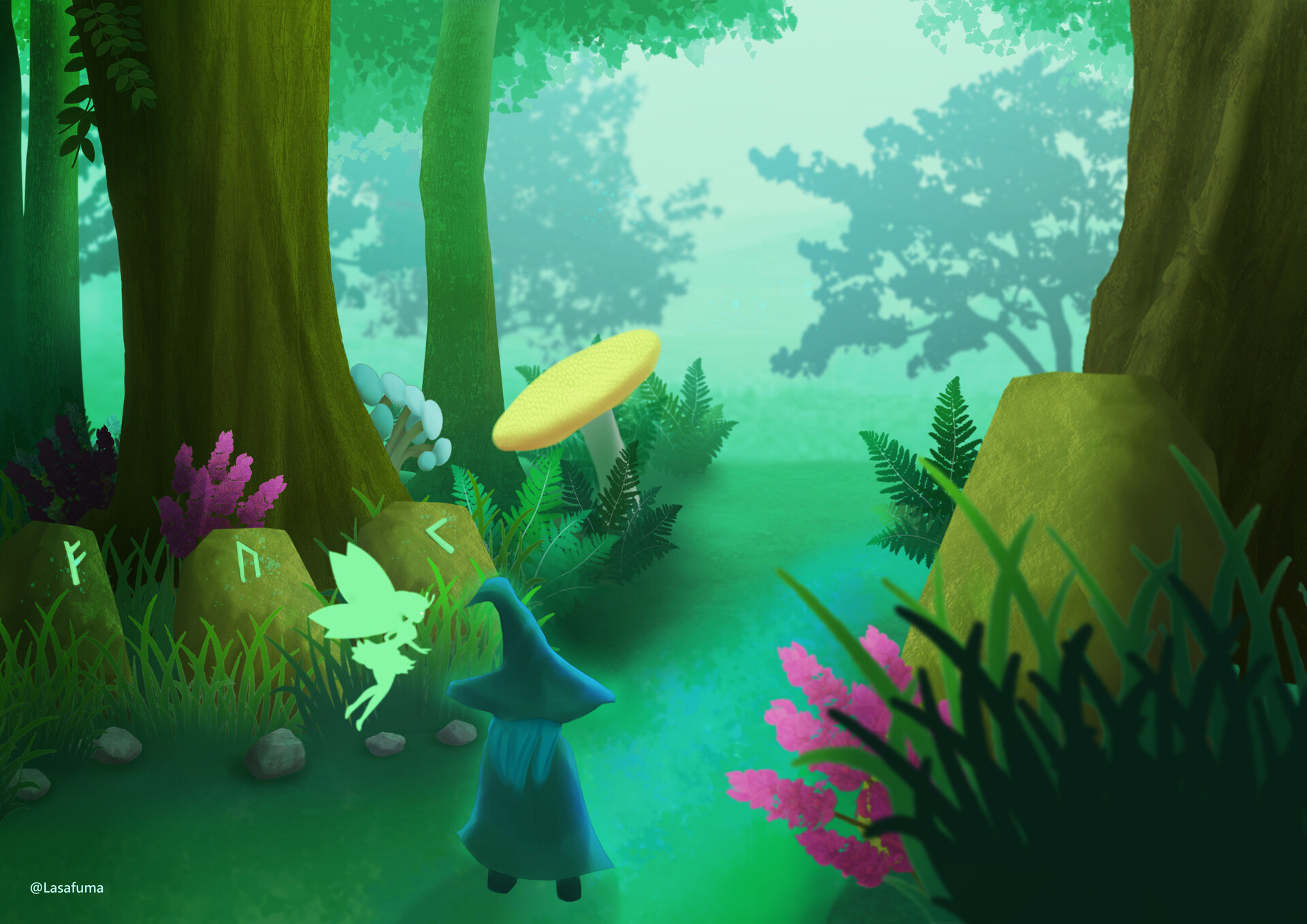 ArtStation - Fantasy Woods Sketch 1213