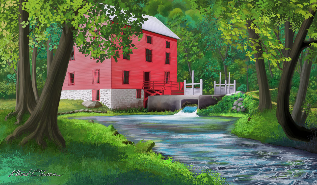 ArtStation - Alley Spring Mill