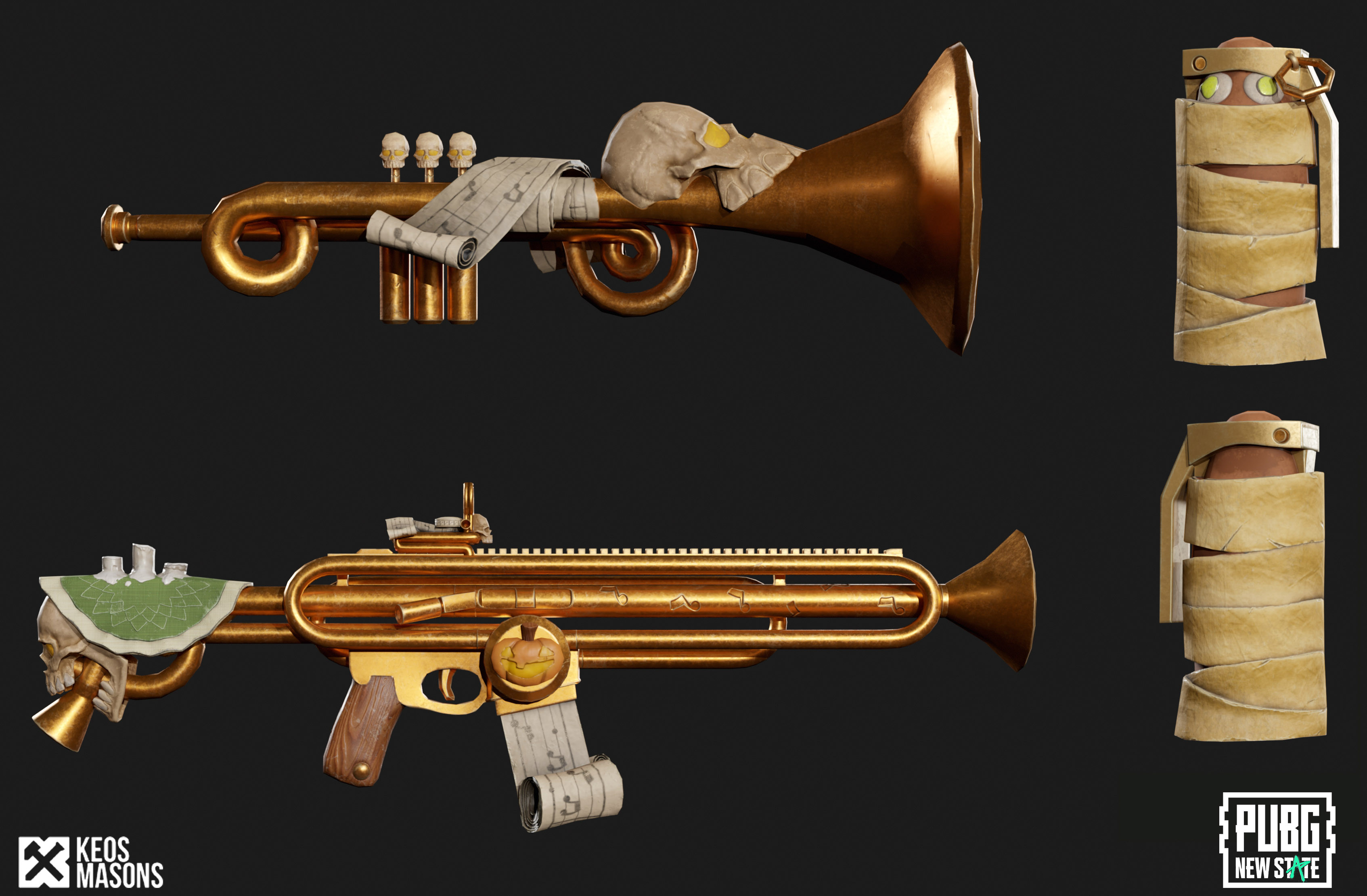 KEOS MASONS - PUBG New State - Halloween Performer Pumpkin