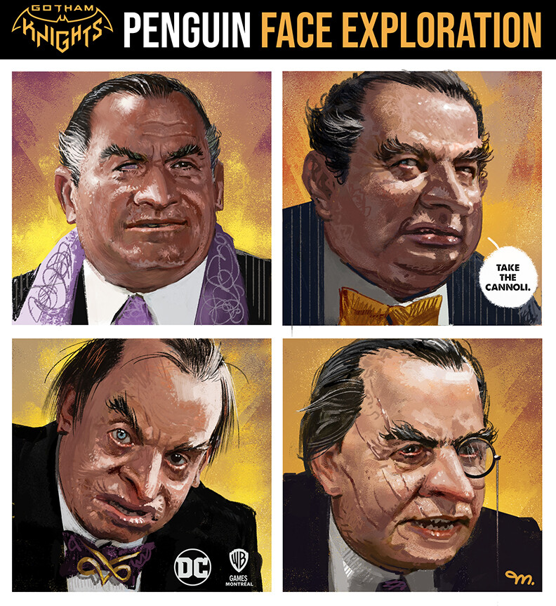 ArtStation - GOTHAM KNIGHTS :: The Penguin WBGM Character Concepts
