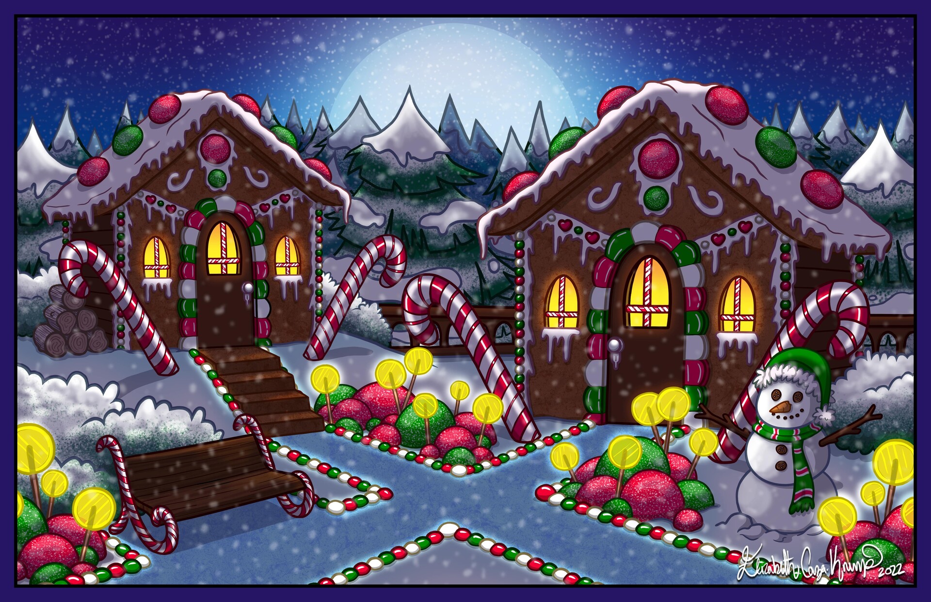 ArtStation - Gingerbread Village