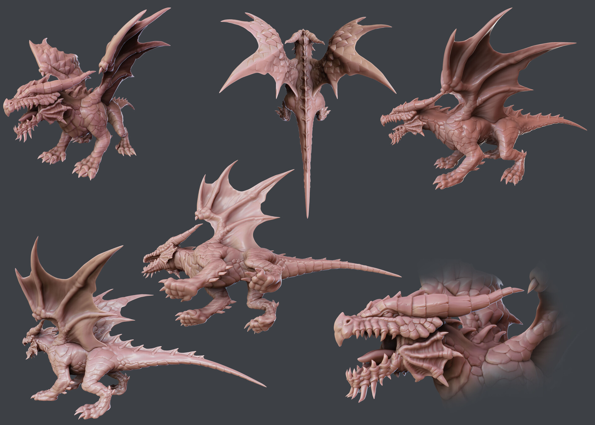 ArtStation - Dragon Sculpt