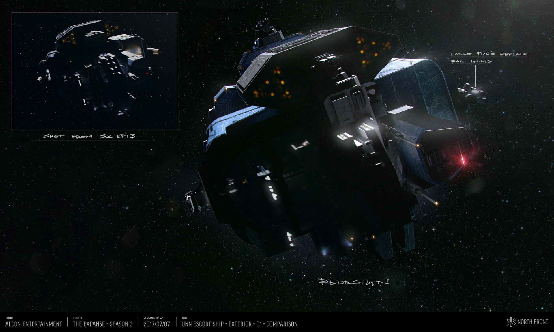 Lee Fitzgerald - The Expanse S3 - UNN Escort Ship