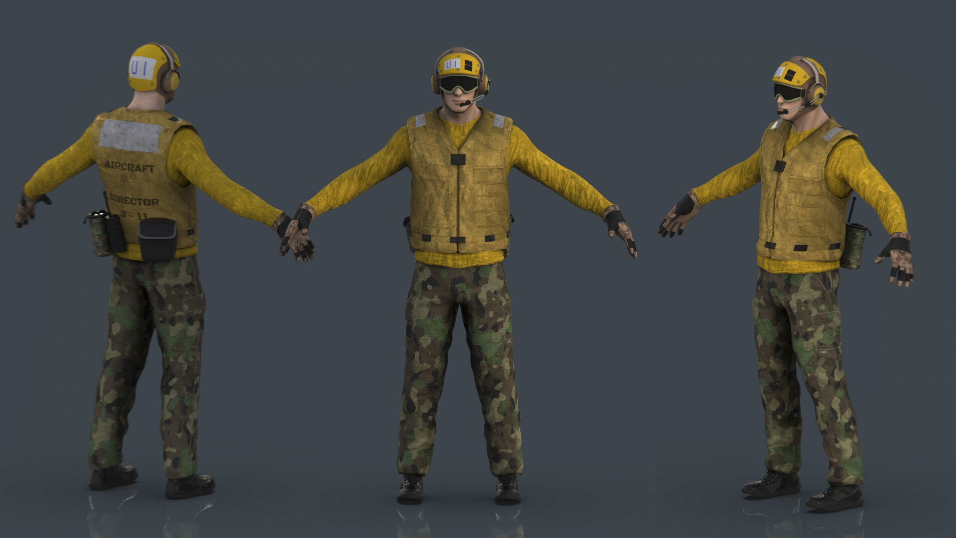 ArtStation - US NAVY Flight Deck Crew