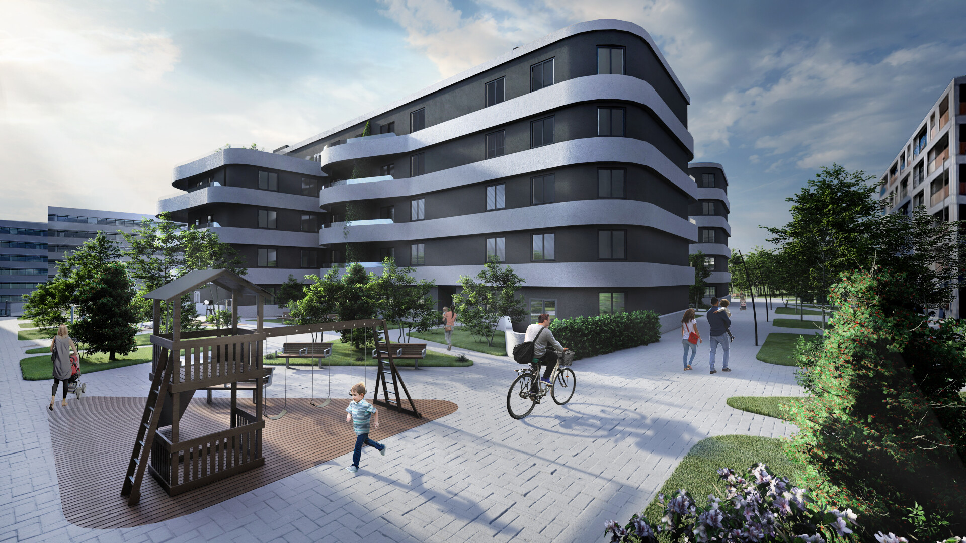 ArtStation - Low-Rise Residential Complex