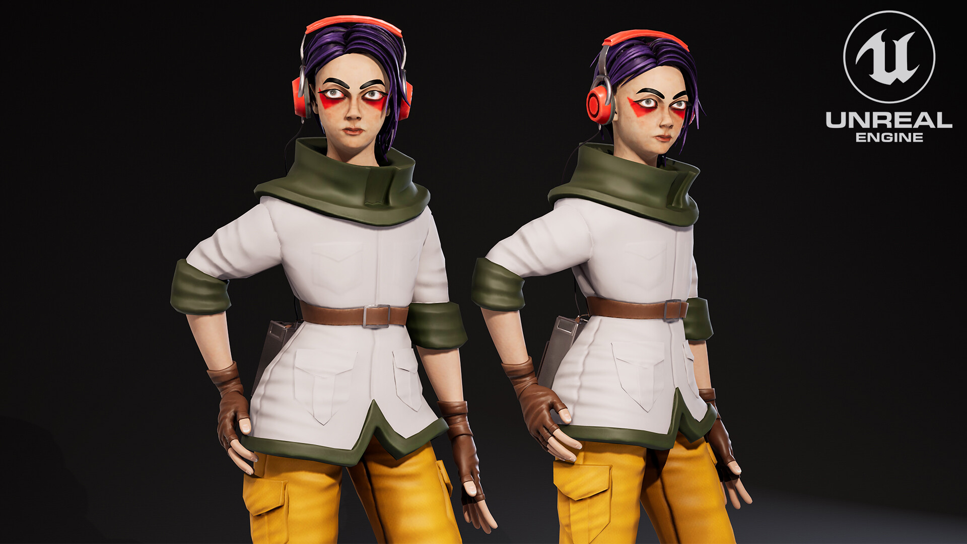 ArtStation - Stylized character female adventure 01 UE