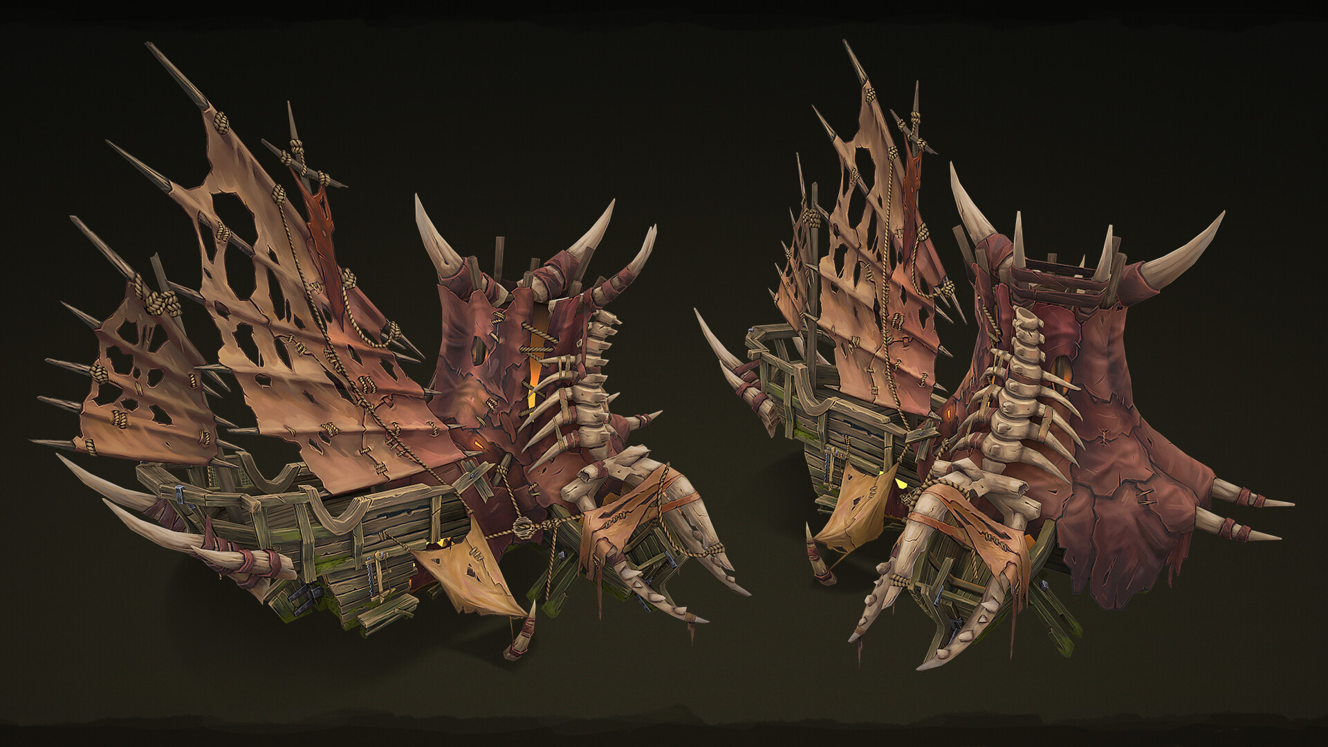 ArtStation - Last Outlander Orcs Camp Khan