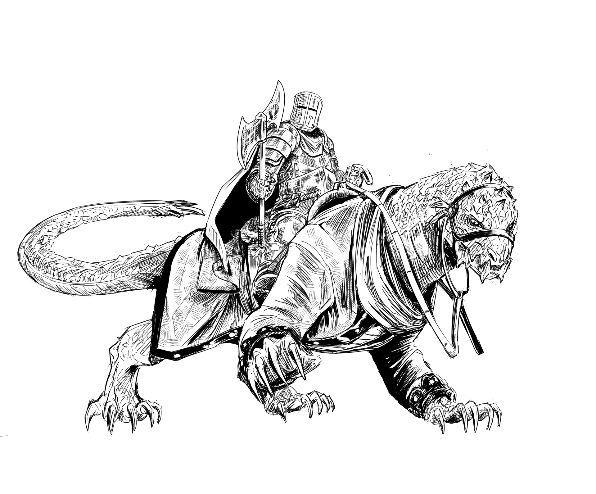 ArtStation - Sir Knight and Bard Creature