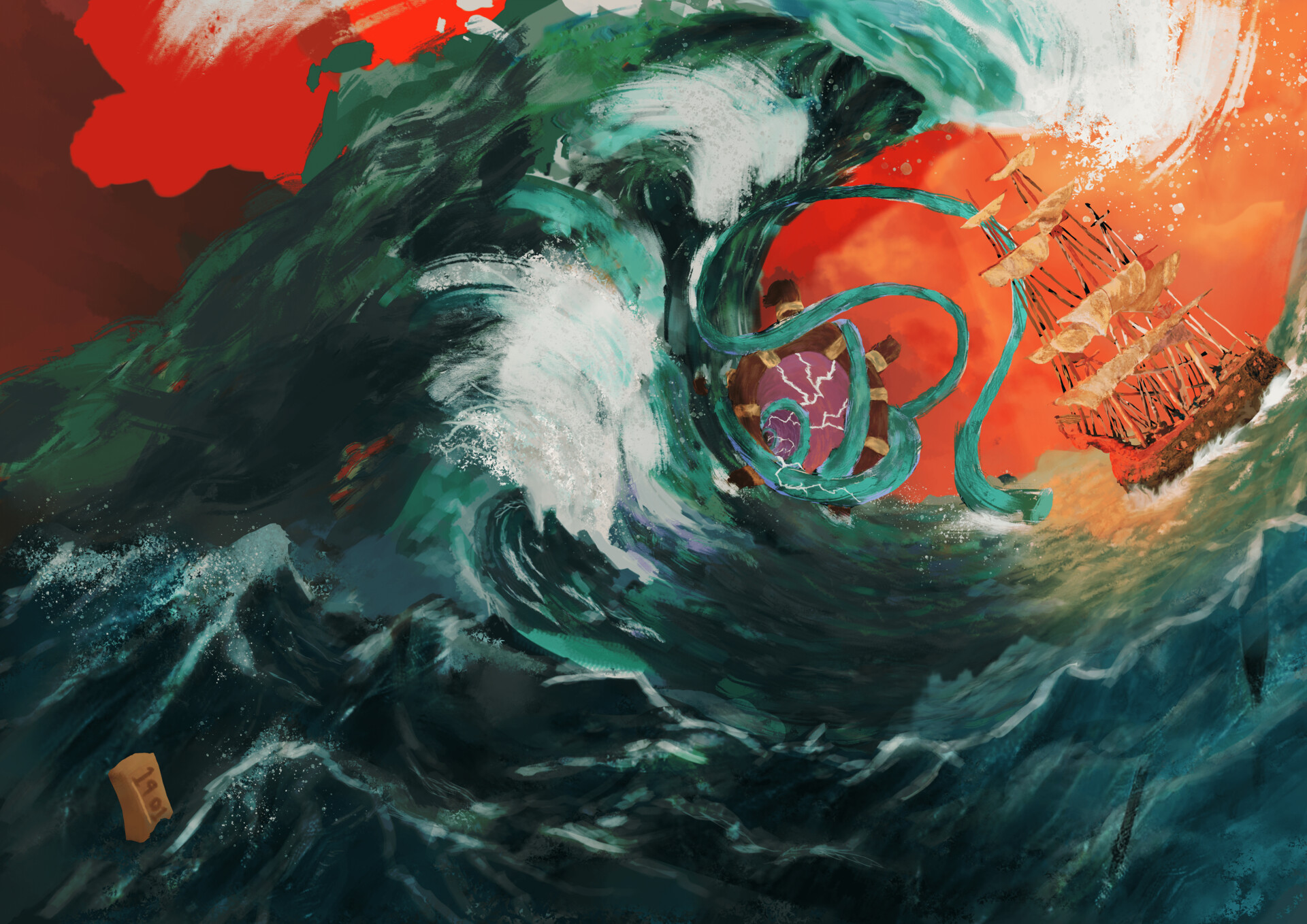 ArtStation - Sarah Bray & The Golden Hinde Book Cover