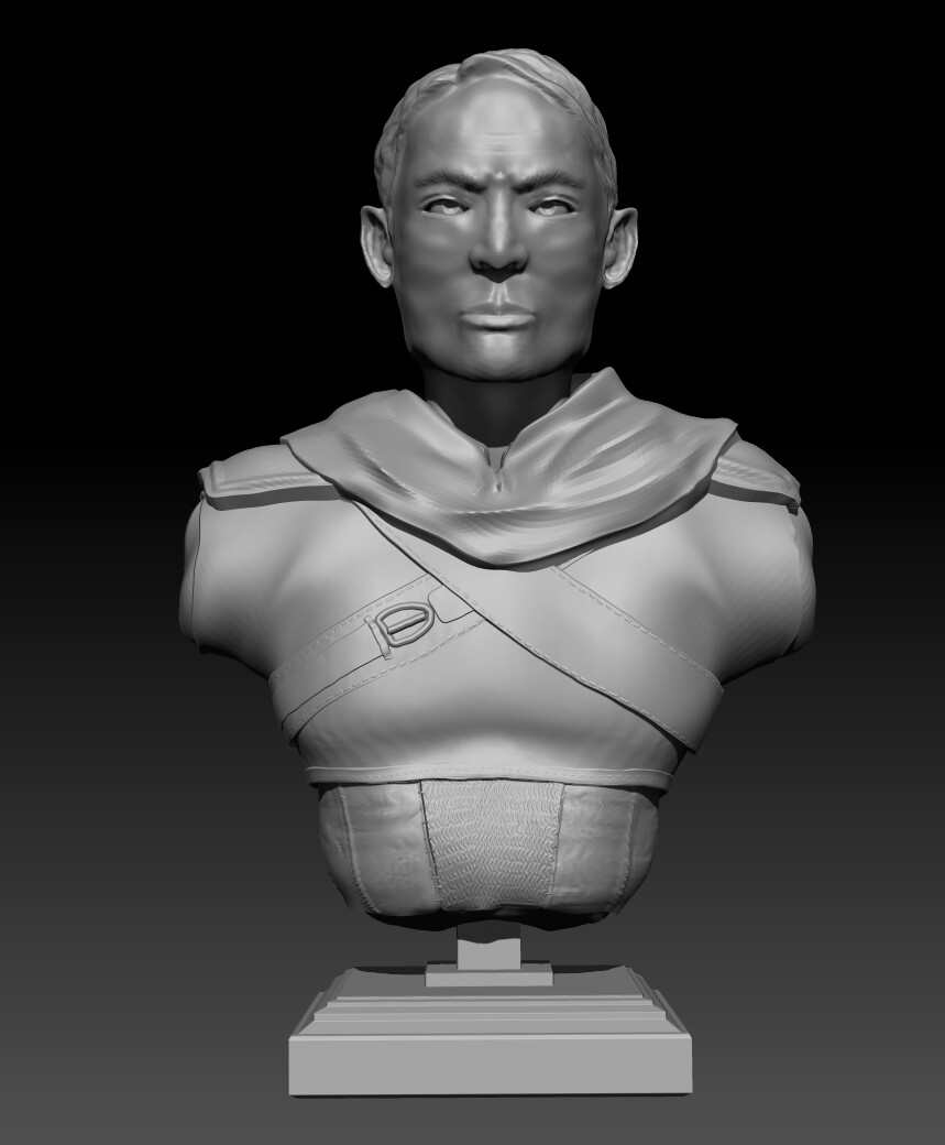 ArtStation - Medieval Man Bust Sculpting