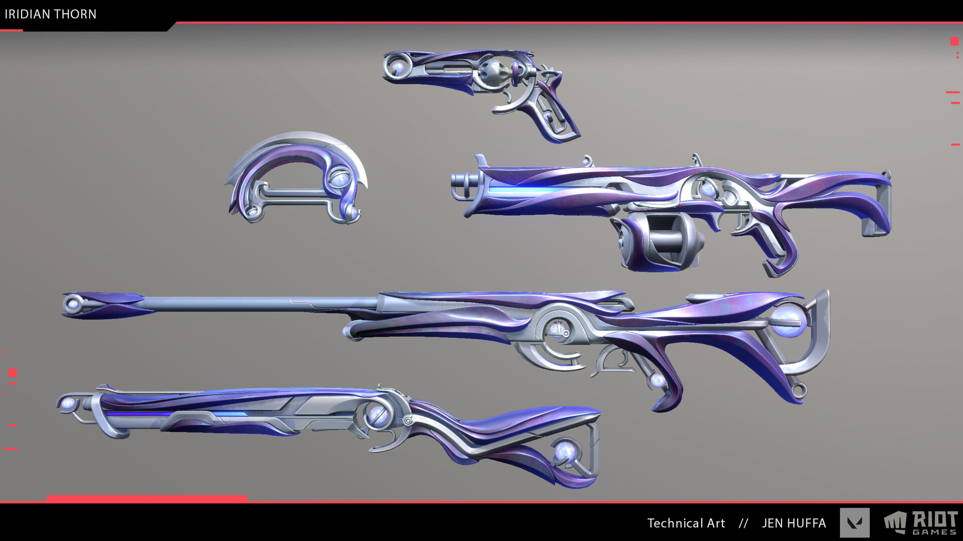 Jen Huffa - VALORANT: Iridian Thorn Iridescent Shader