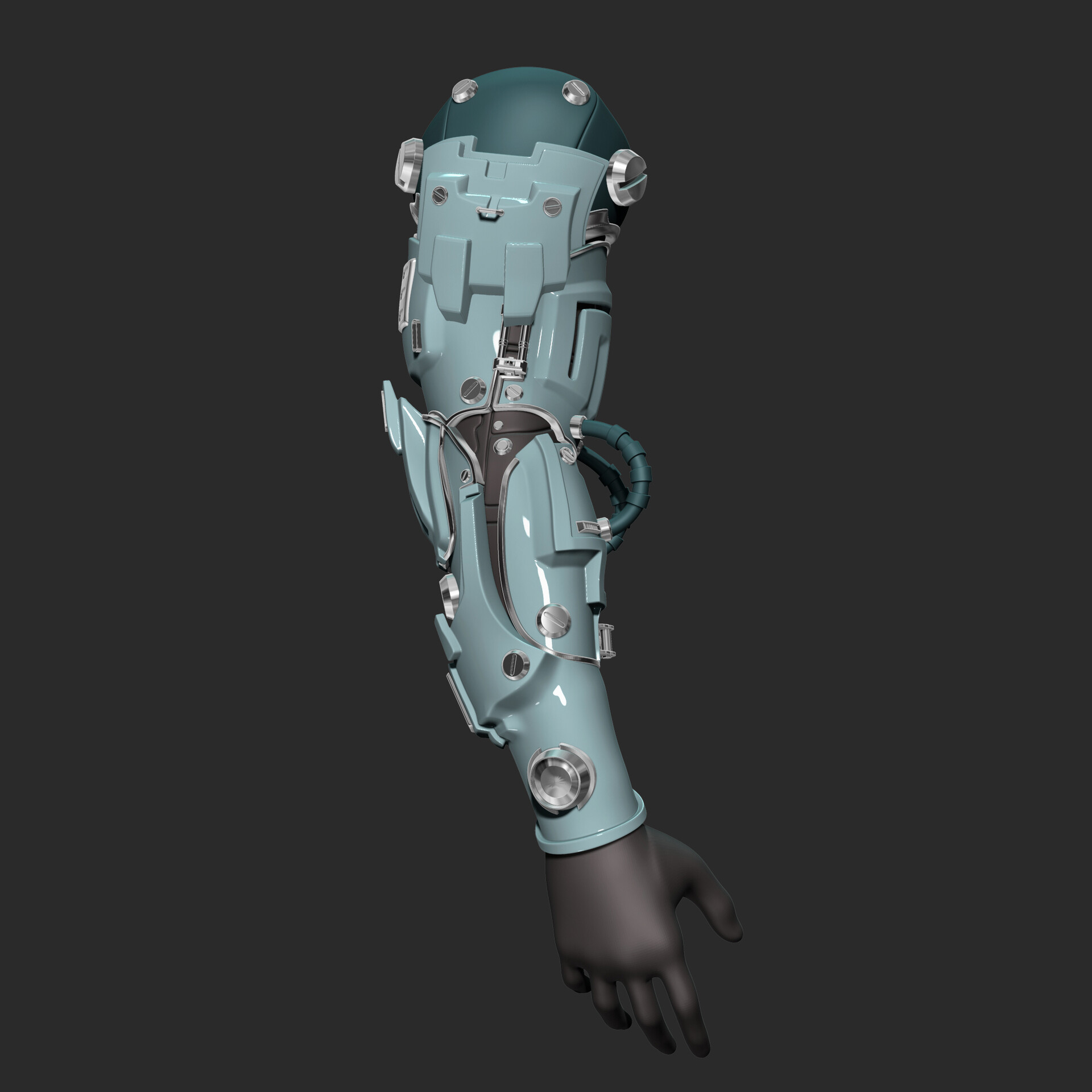 Human Robot Arm Sci Fi
