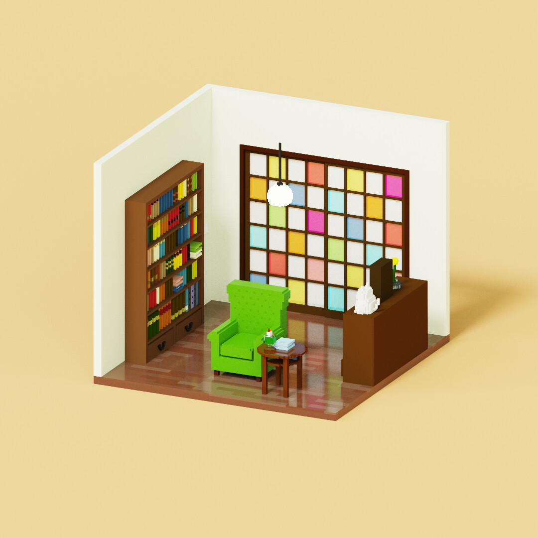 ArtStation - Retro room