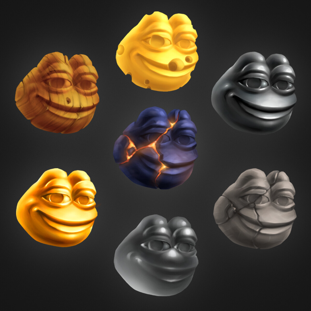 ArtStation - Pepe material studies