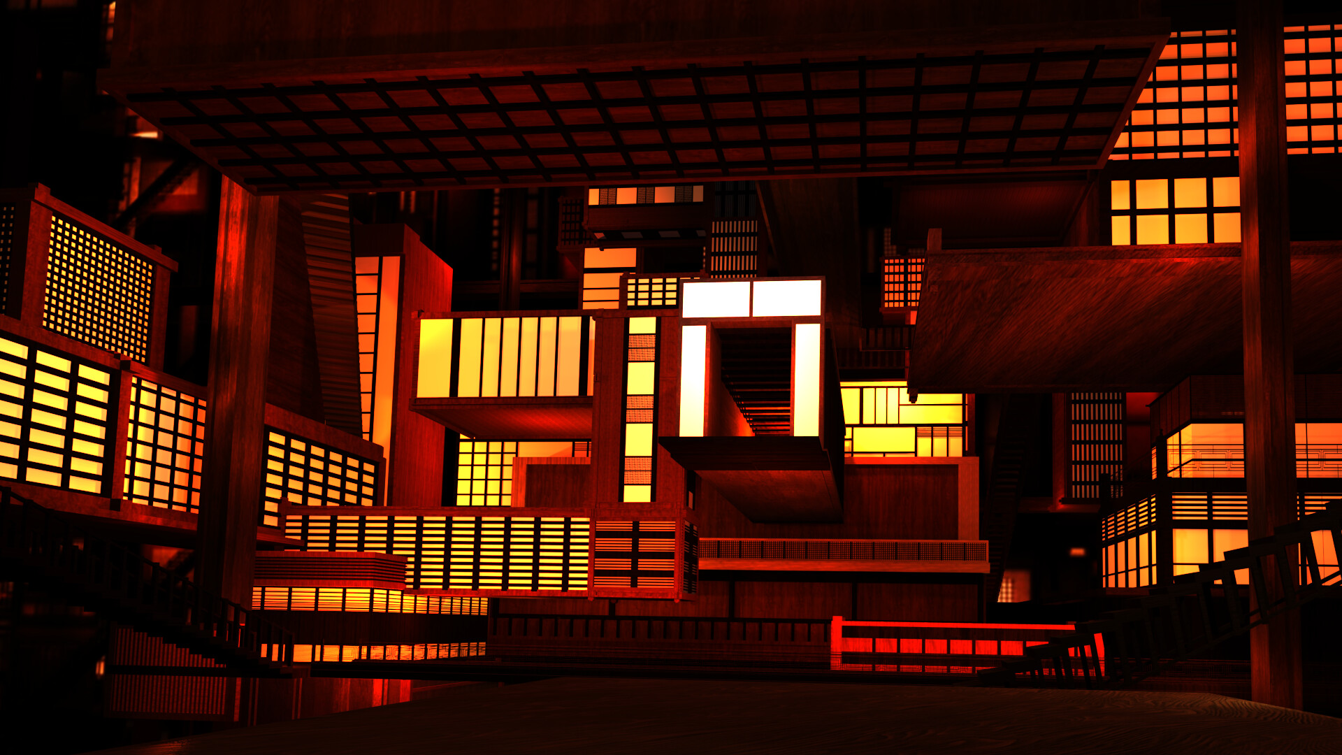 ArtStation - Endless Fortress from Kimetsu No Yaiba