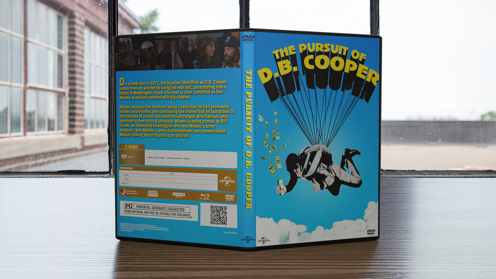 ArtStation - The Pursuit of D.B. Cooper (1981) Custom DVD Cover [V1]