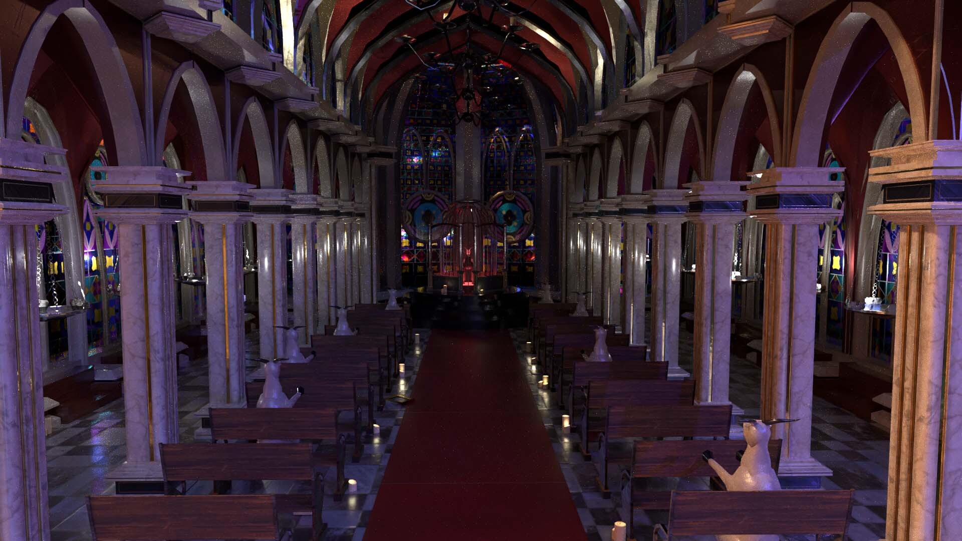 ArtStation - Satanic Chapel: Modular Enviroment