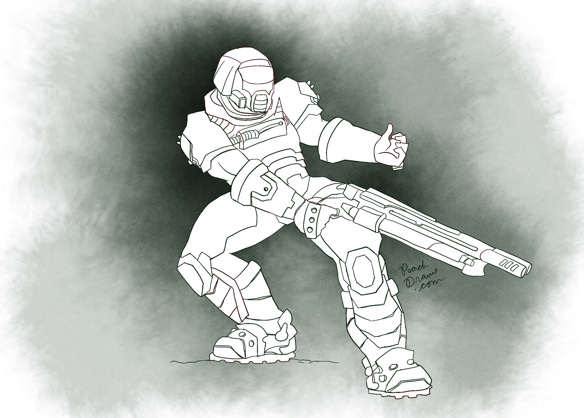 doomguy coloring pages
