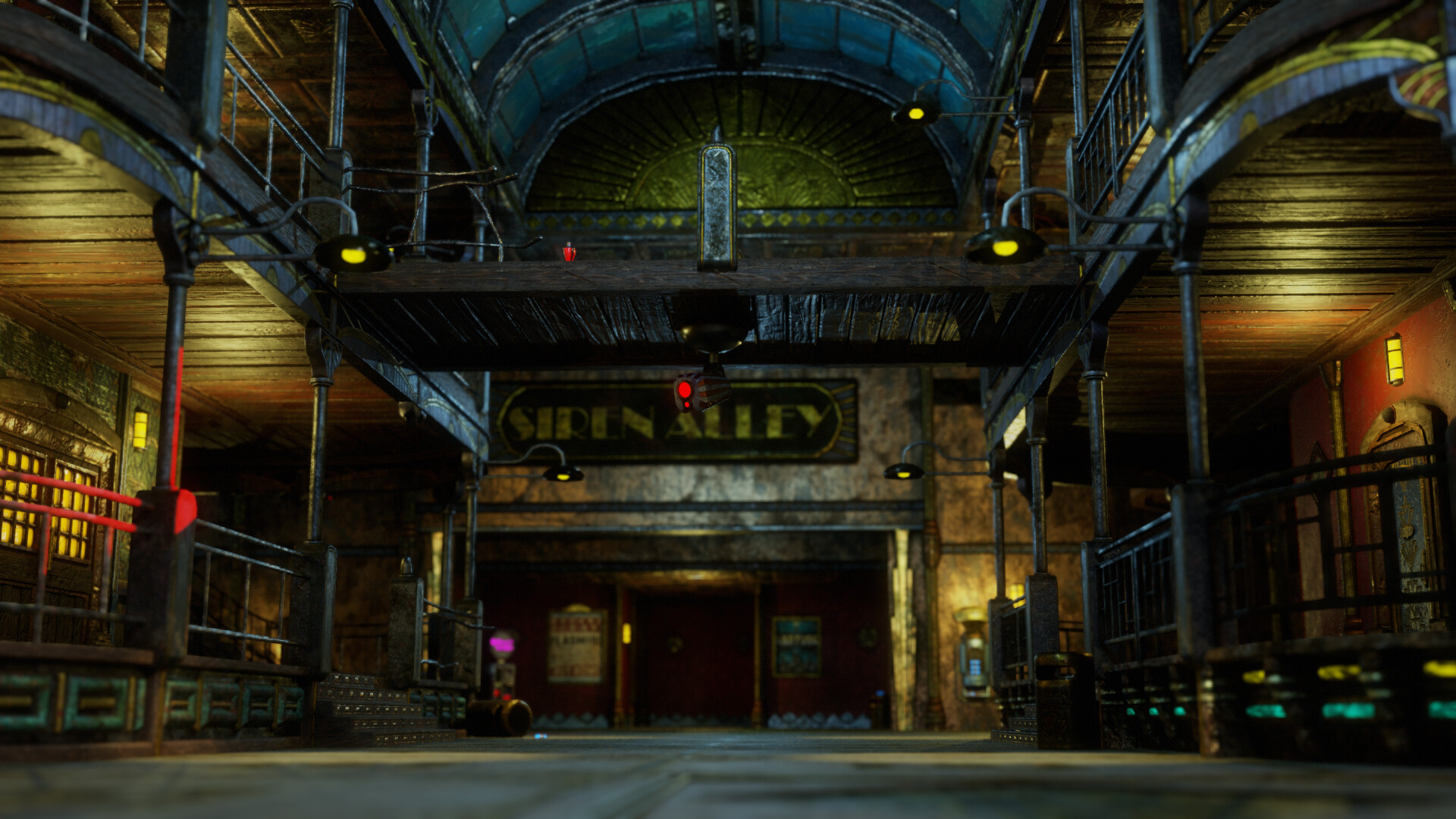 ArtStation - Modular Bioshock 2 Clone Scene - "Siren Alley"