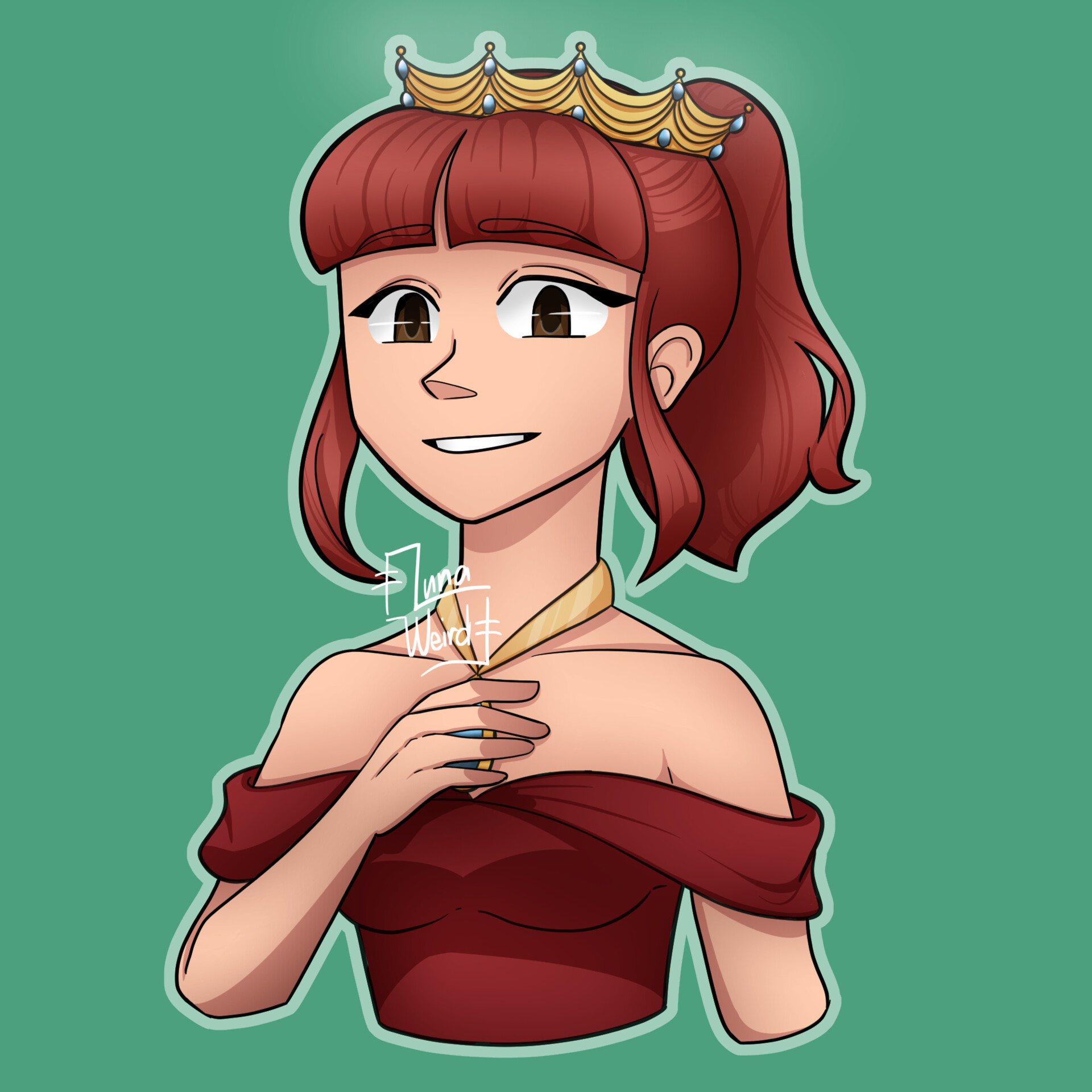 ArtStation - Red haired Princess Lily