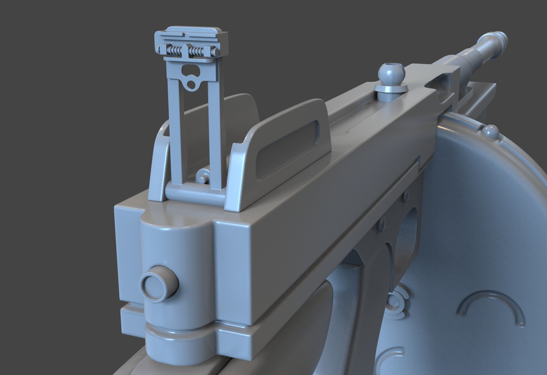 ArtStation - Thompson sub machine gun
