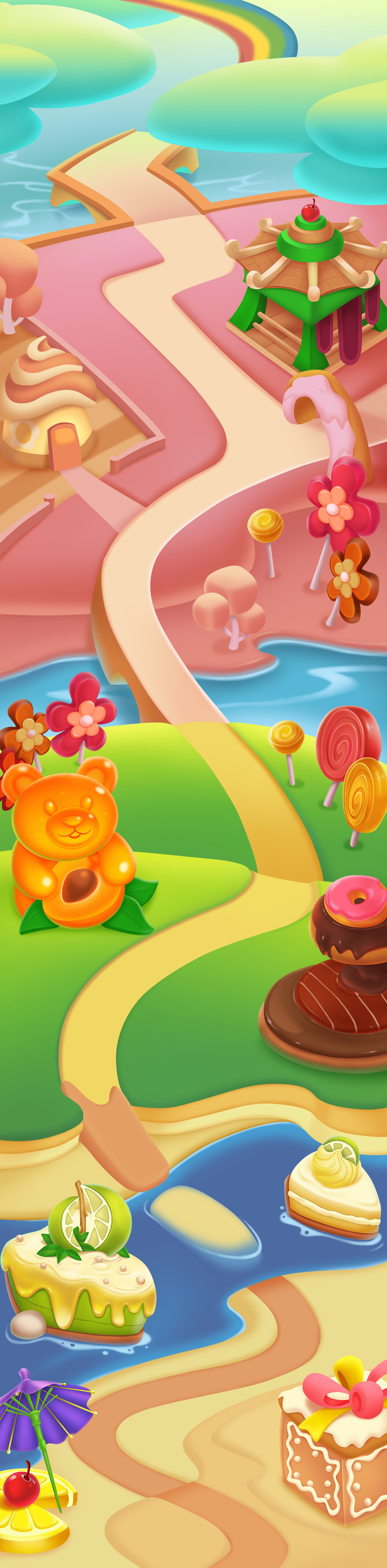 ArtStation - GummyLand_Map@YoozooGames