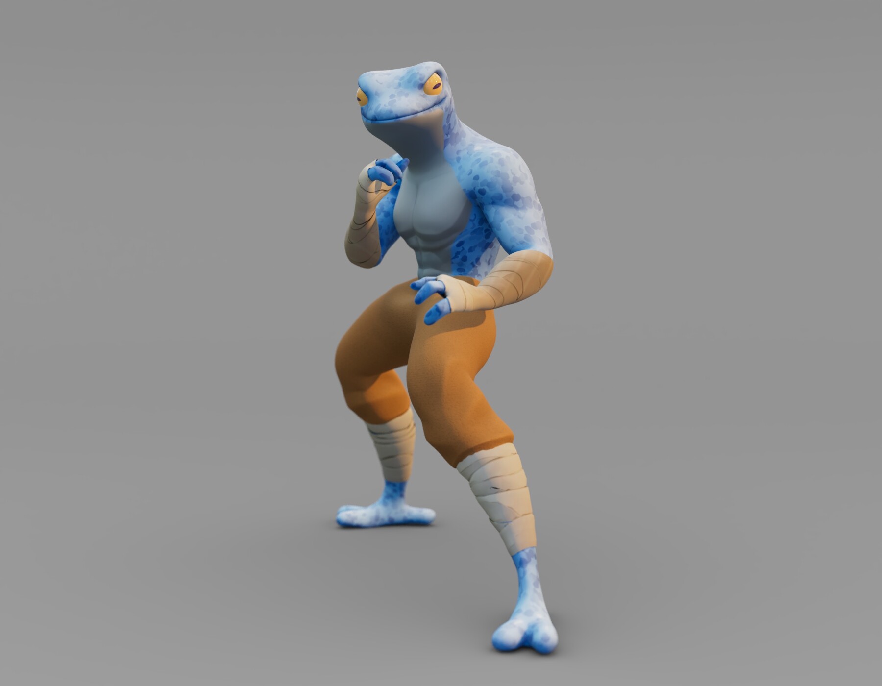 ArtStation - Kung fu frog